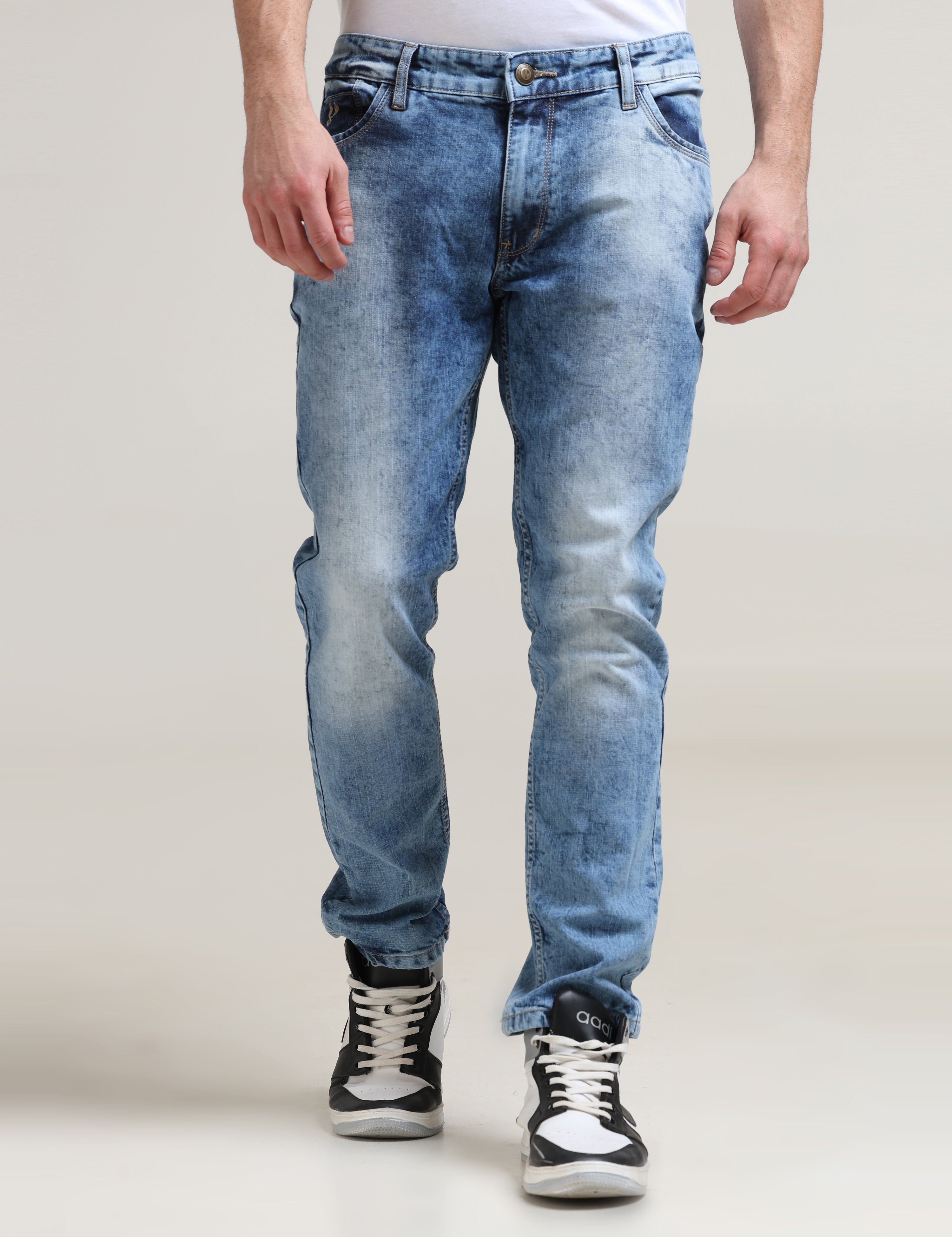 Deep Sea Faded Denim for Men | VUDU Jeans
