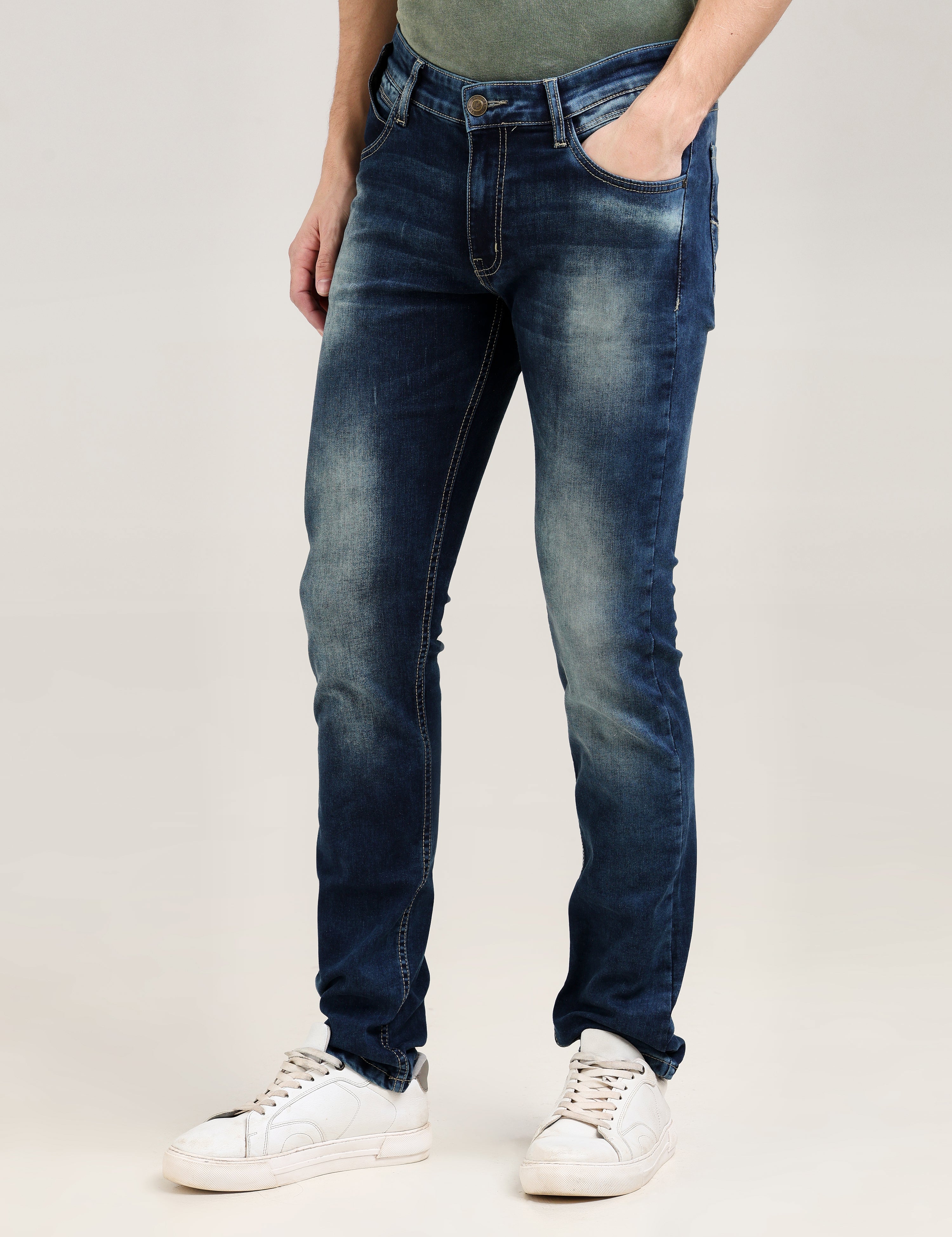 Indigo Whisper Slim Jeans - Sleek & Comfortable | VUDU